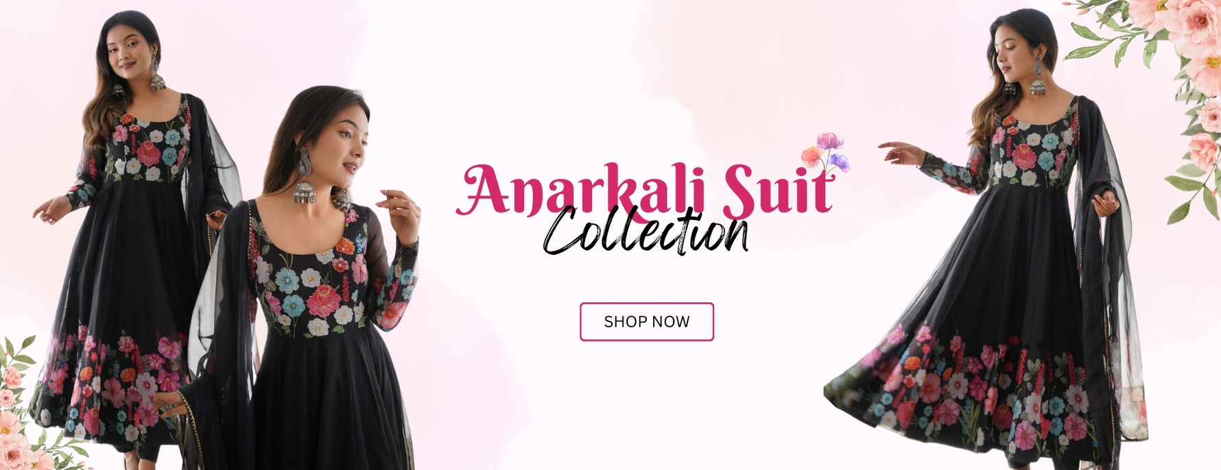 Women Ethnic Wear - Anarkali Suit Set, Sharara & Palazzo Suit, Gown