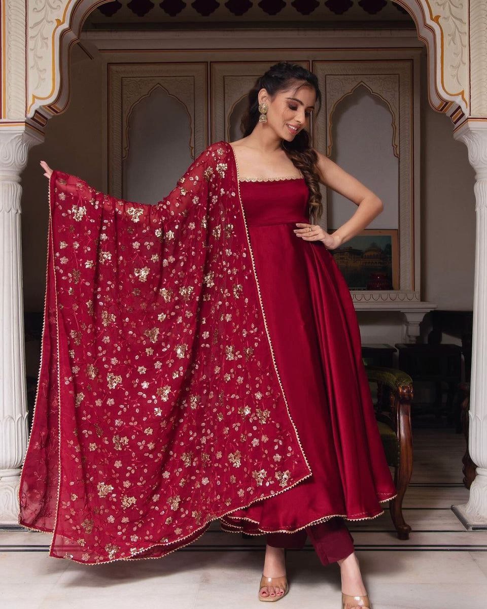 Women Ethnic Wear - Anarkali Suit Set, Sharara & Palazzo Suit, Gown